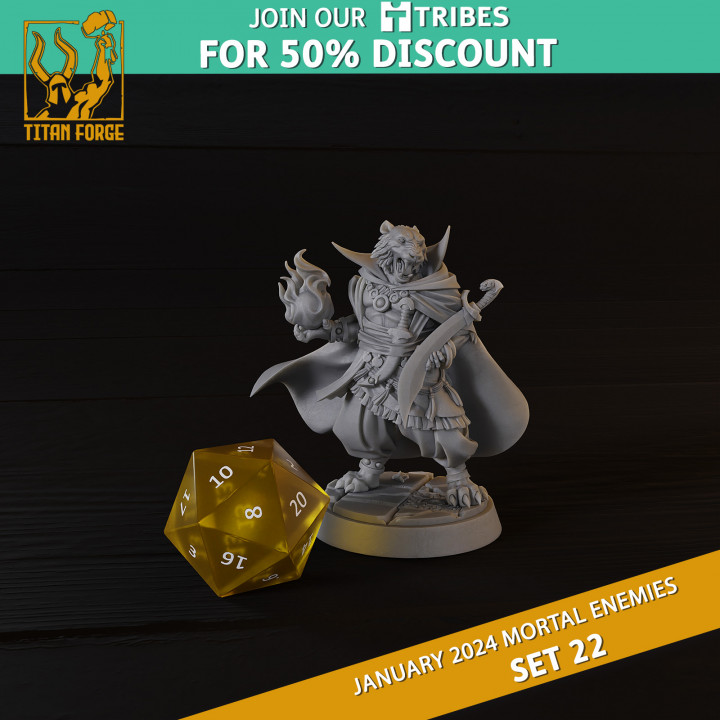 3D Printable RPG - Monsters DnD 5e - Mortal Enemies Set 22 by Titan ...
