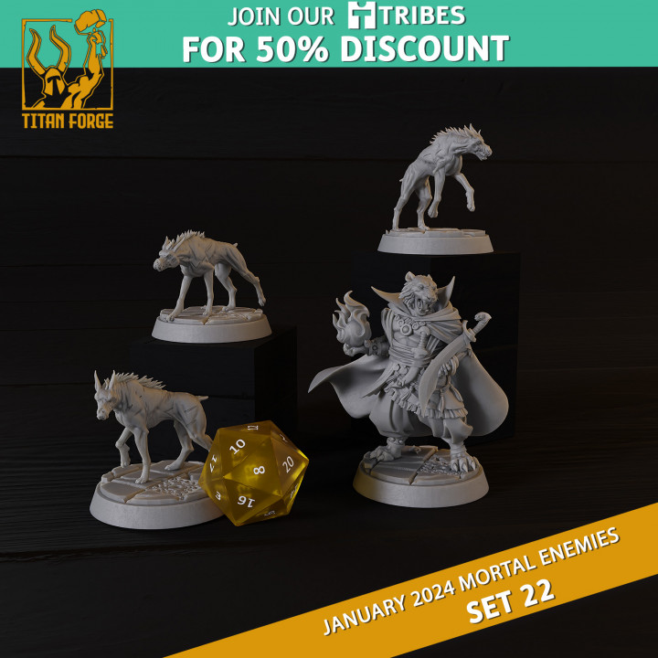 3D Printable RPG - Monsters DnD 5e - Mortal Enemies Set 22 by Titan ...
