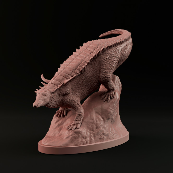 3D Printable Desmatosuchus 1-35 scale pre-supported triassic animal by ...