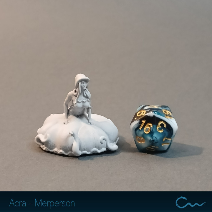 3D Printable Merperson - Acra by The Cape Wyrm