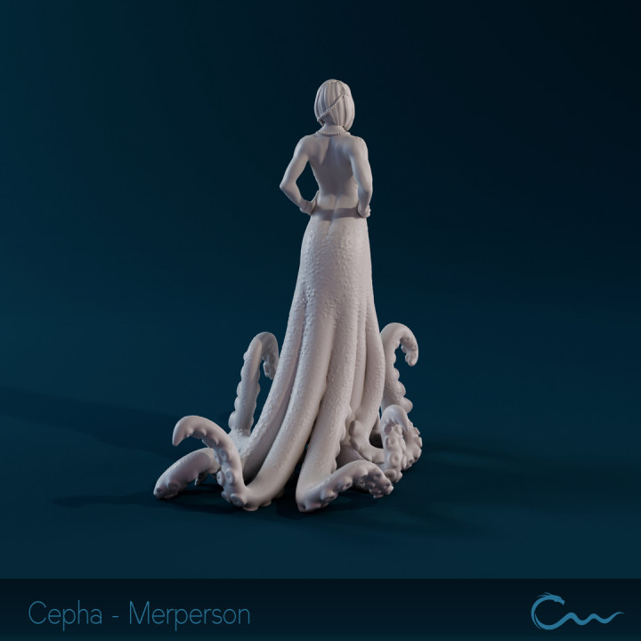 3D Printable Merperson - Cepha by The Cape Wyrm