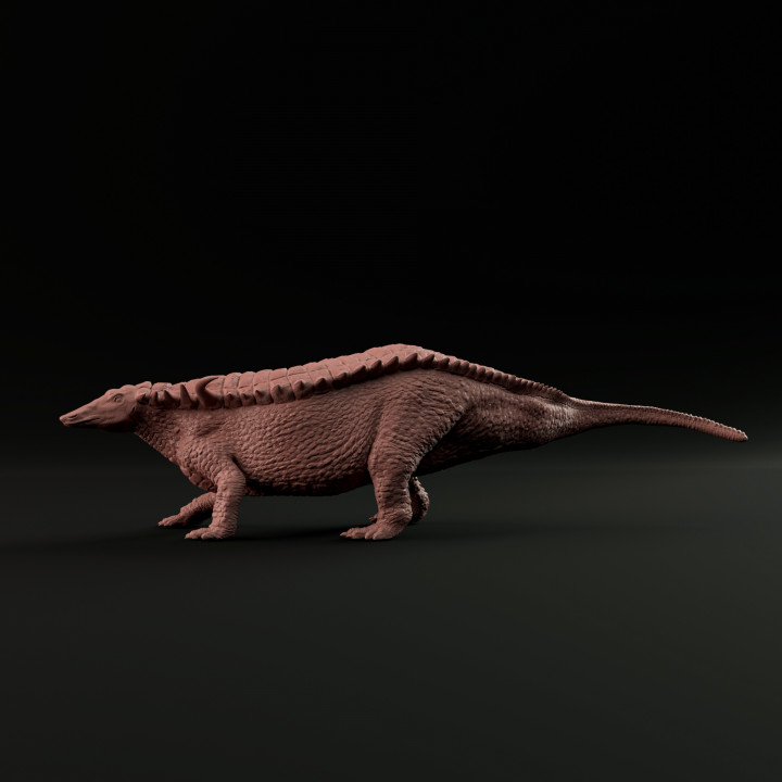 3D Printable Desmatosuchus standing 1-35 scale pre-supported triassic ...