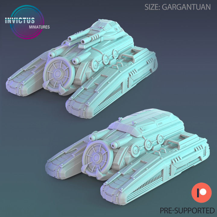 3D Printable Cyber City Tank / Space Infantry Machine / Roving Vehicle ...