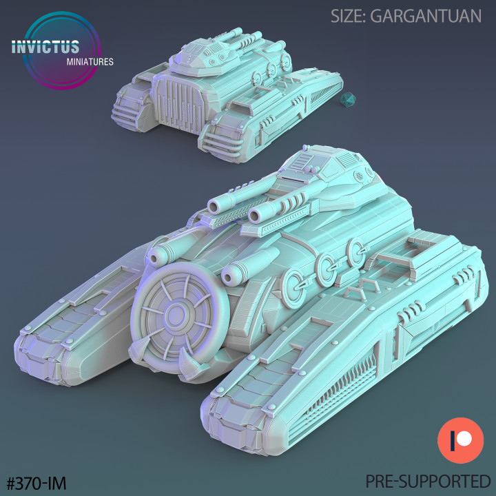 3D Printable Cyber City Tank / Space Infantry Machine / Roving Vehicle ...