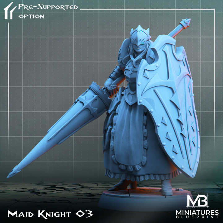 3D Printable Knight Army - January 2024 Release by Miniatures Blueprint