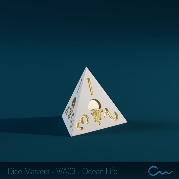 3D Printable Dice Masters - WA03 Ocean by The Cape Wyrm