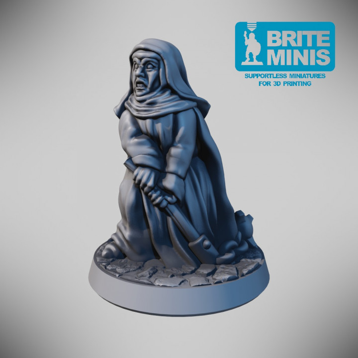 3D Printable Nun Squad! Easy to print, supportless - for FDM and resin ...