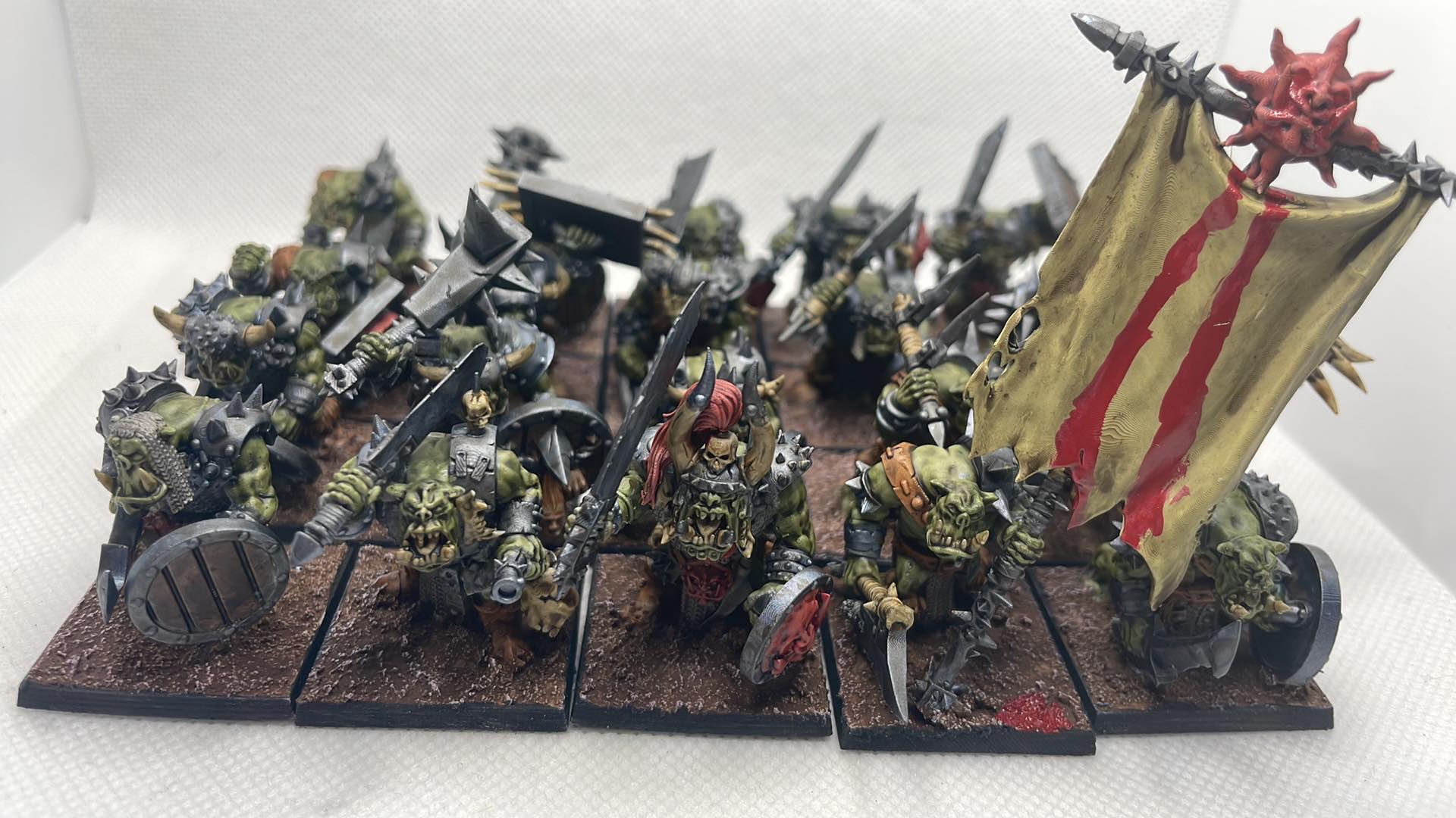 3D Printable Orc Warriors Battle-Ready regiment (20 Orcs) by Avatars of War
