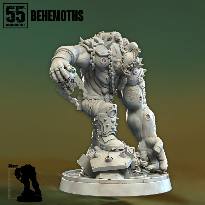3D Printable Behemoths by 55mm