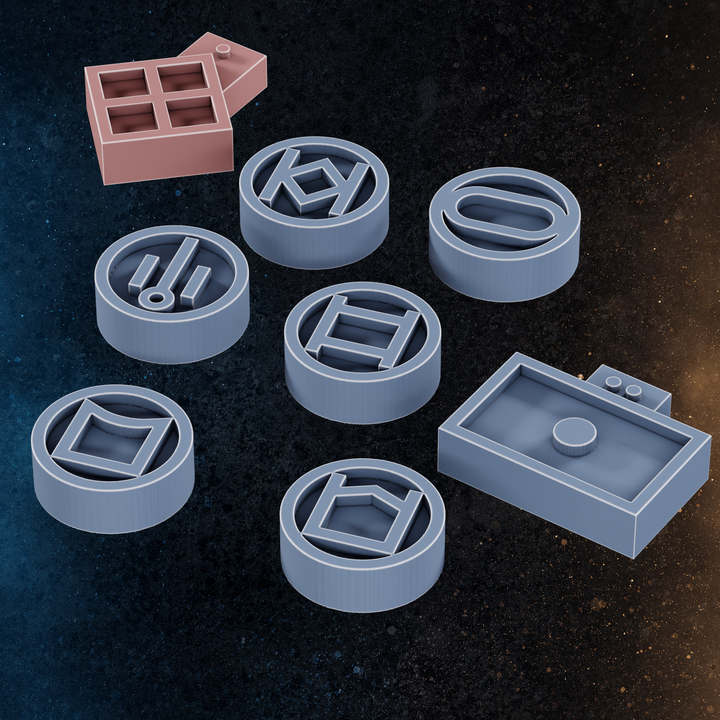 3D Printable NATO Joint Military Symbology Markers by Productions Diratia