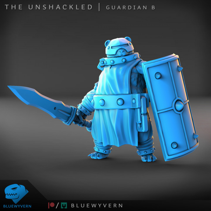 3D Printable The Unshackled - Guardian B by BlueWyvern