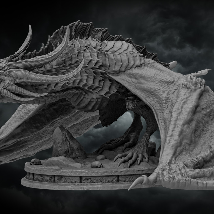 3D Printable Thornscale Dragon by Stormborn Collectibles