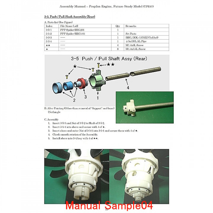 3D Printable PROPFAN ENGINE, FUTURE STUDY MODEL by Motoo Kondo