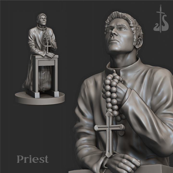3D Printable Priest by Vanquish the Darkness