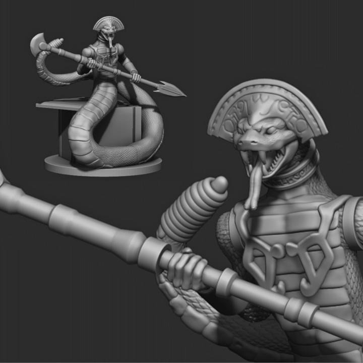 3D Printable Snake Avatar by Vanquish the Darkness