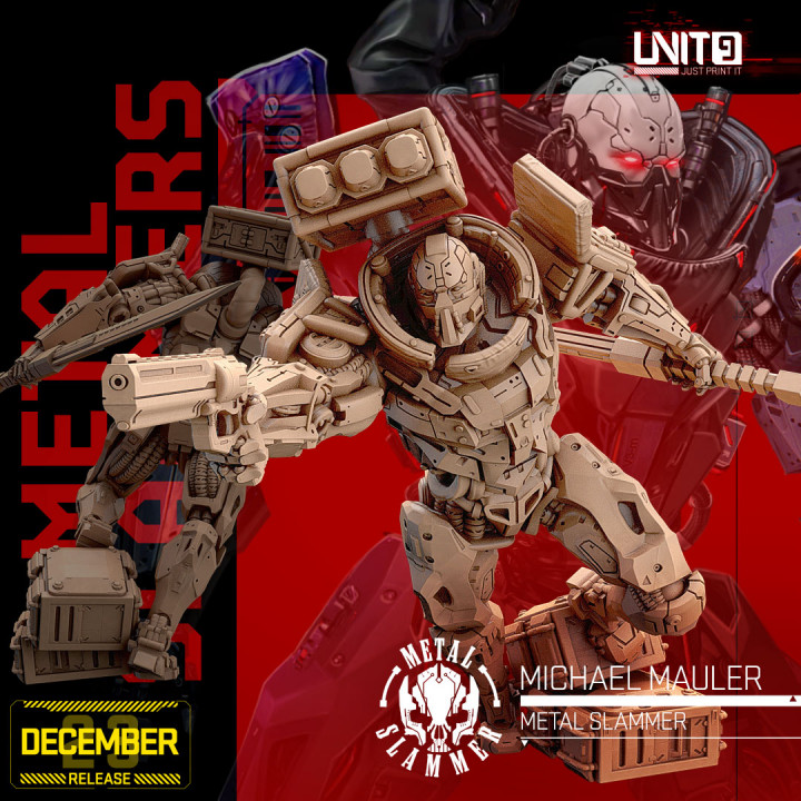 3D Printable Cyberpunk - Michael Mauler - Metal Slammers gang member by ...