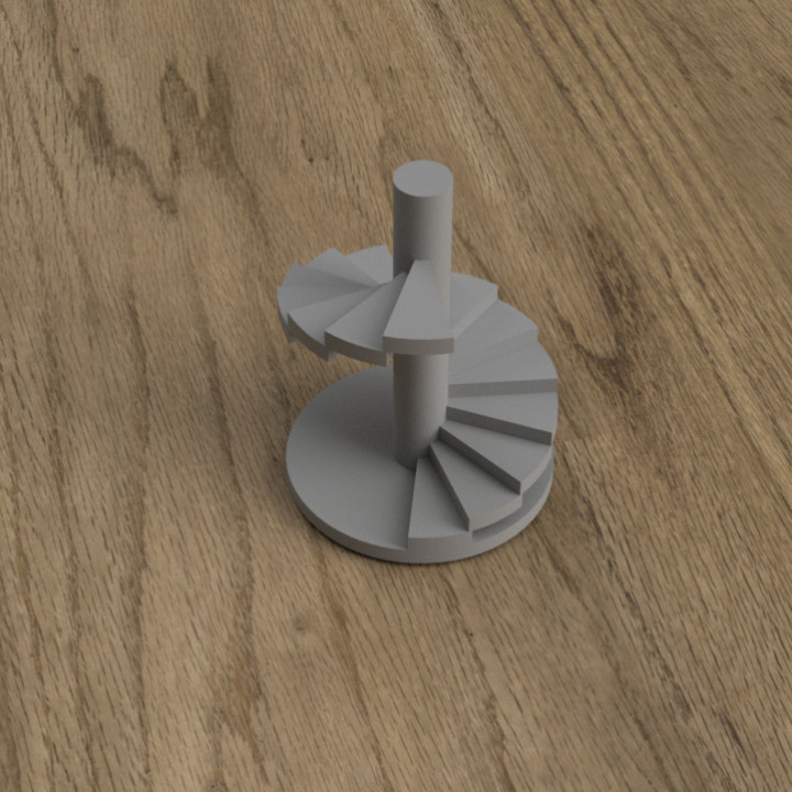 3D Printable spiral staircases by Robin