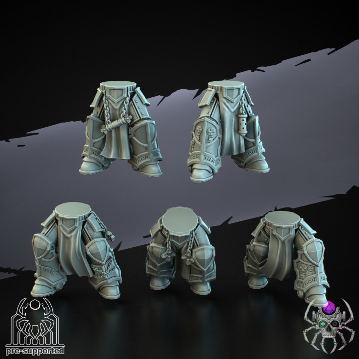 3D Printable Demon Hunters Battle Squad Torsos&Legs (Bits) by ...