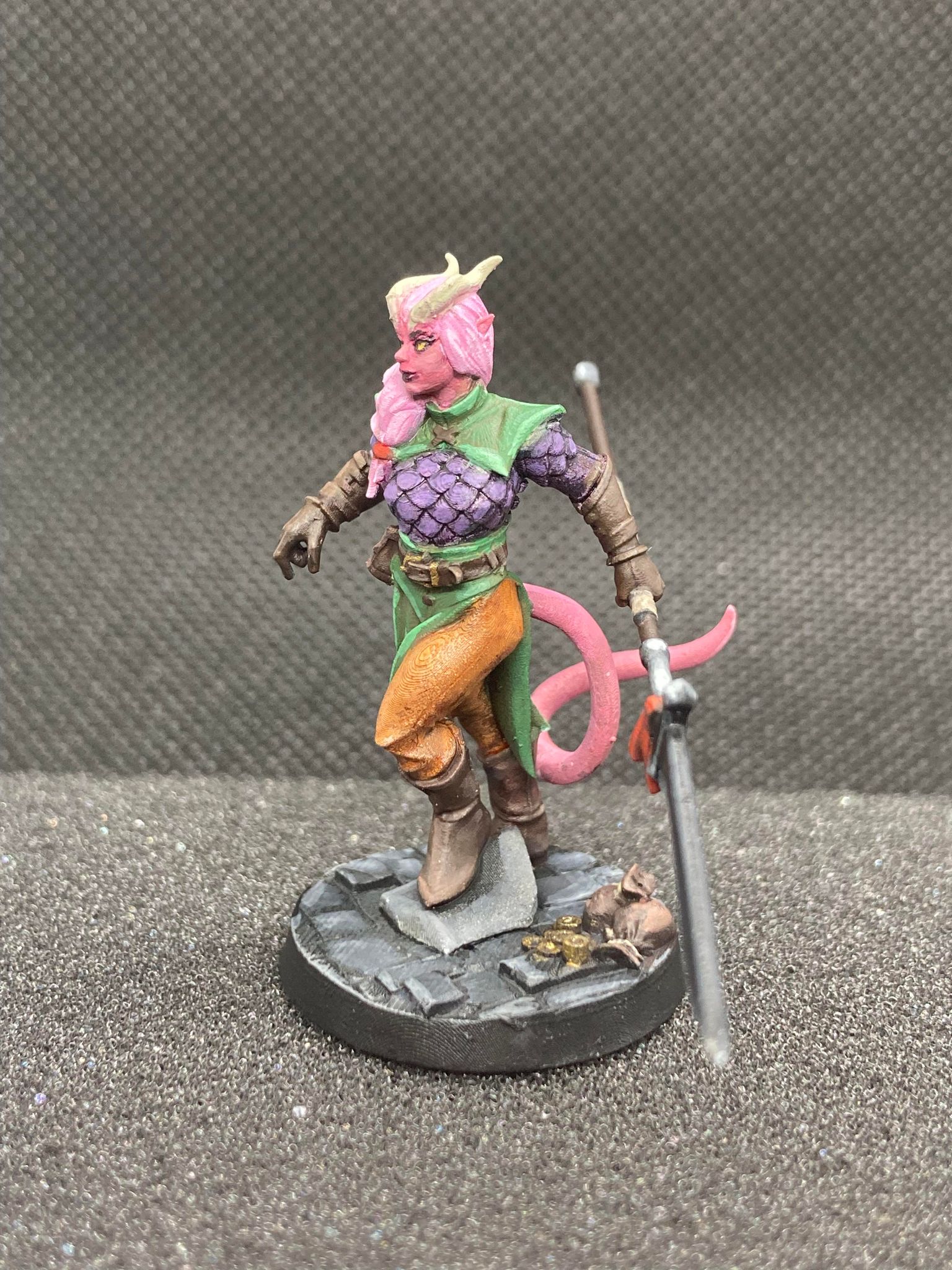 3D Printable Tiefling Fighter by Bite the Bullet
