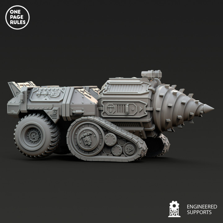 3D Printable Assault Drill - Dwarf Guilds by One Page Rules