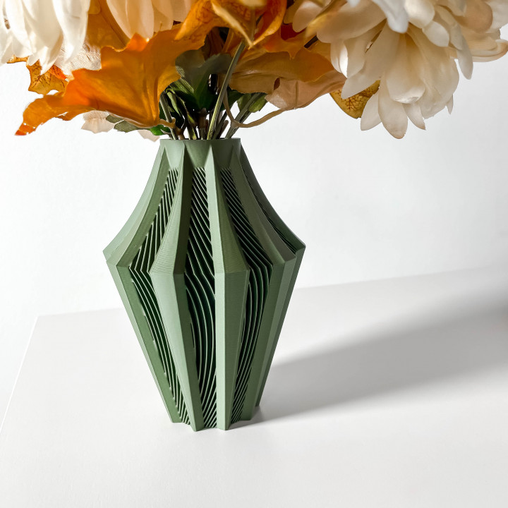 3D Printable The Walo Vase, Modern and Unique Home Decor for Dried and ...