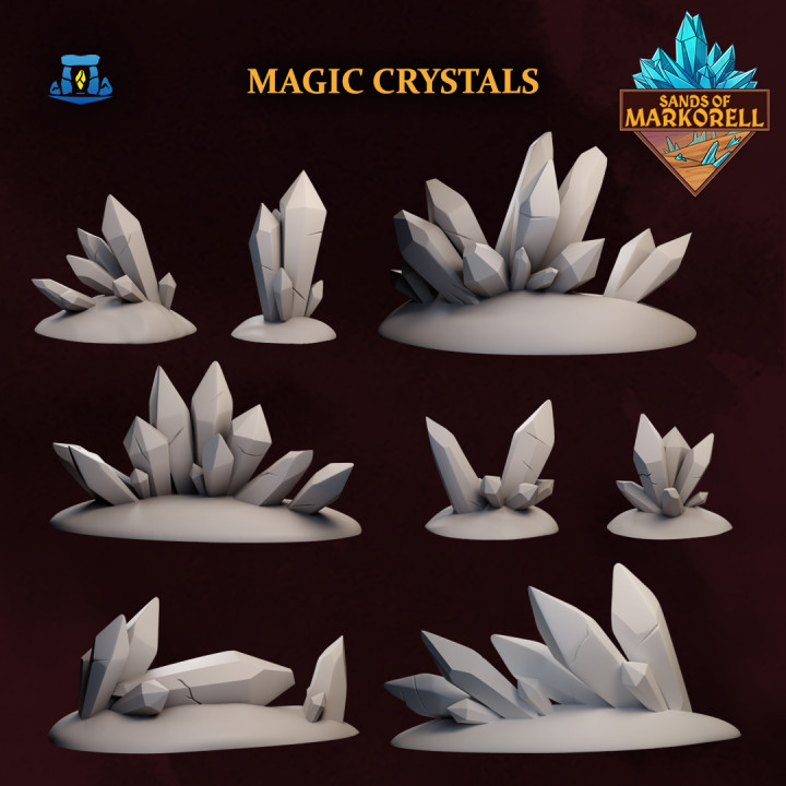 3D Printable Markorell Crystals Set by Wishgate-Studio