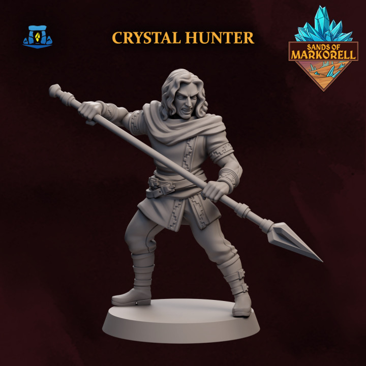3D Printable Crystal Hunter of Markorell - 1 by Wishgate-Studio