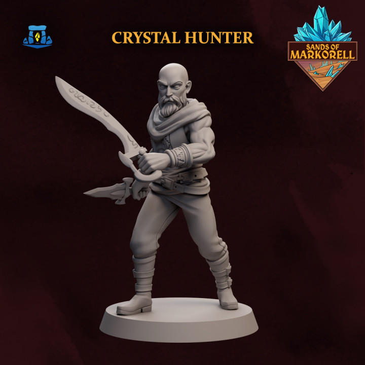 3D Printable Crystal Hunter of Markorell - 4 by Wishgate-Studio