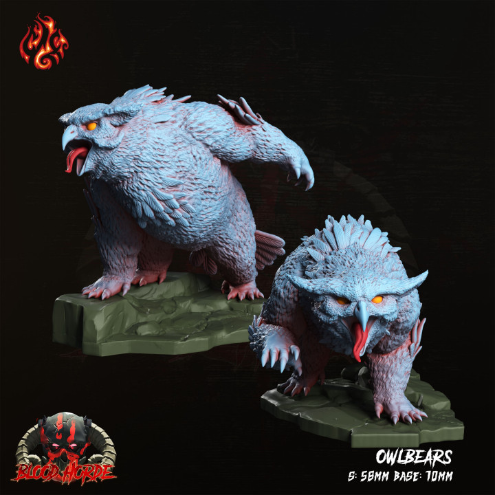 3D Printable Owlbears by Crippled God Foundry