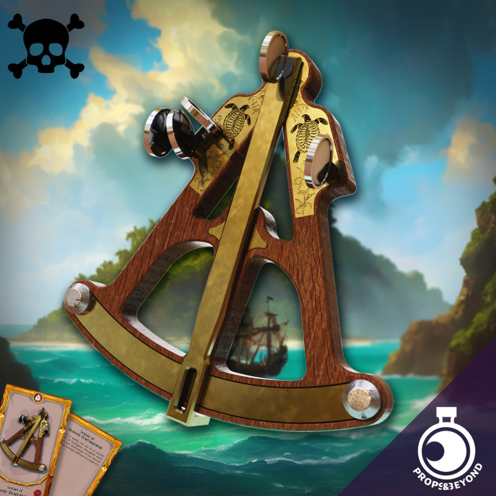3D Printable Sextant by Props&Beyond