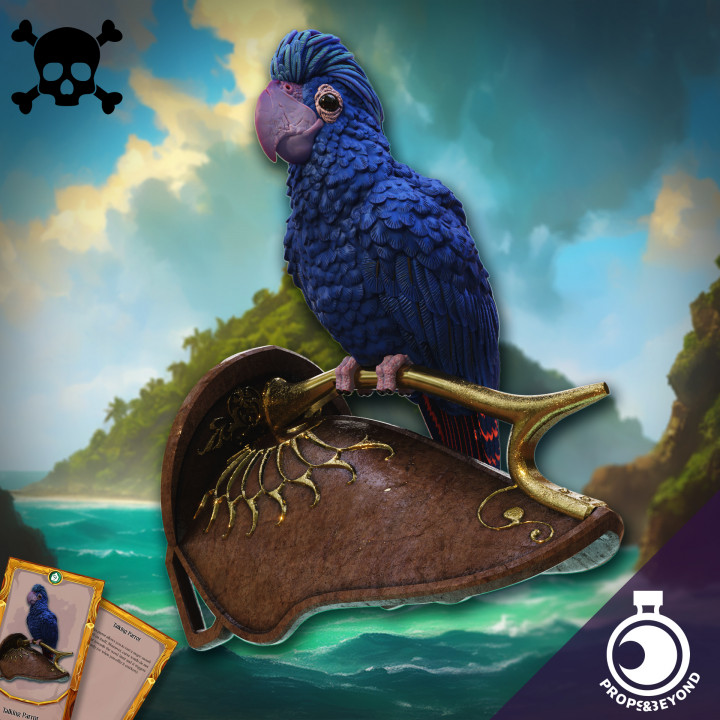 3D Printable Shoulder-mounted Parrot by Props&Beyond