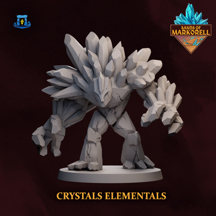 3D Printable Crystals Elementals. Markorell by Wishgate-Studio