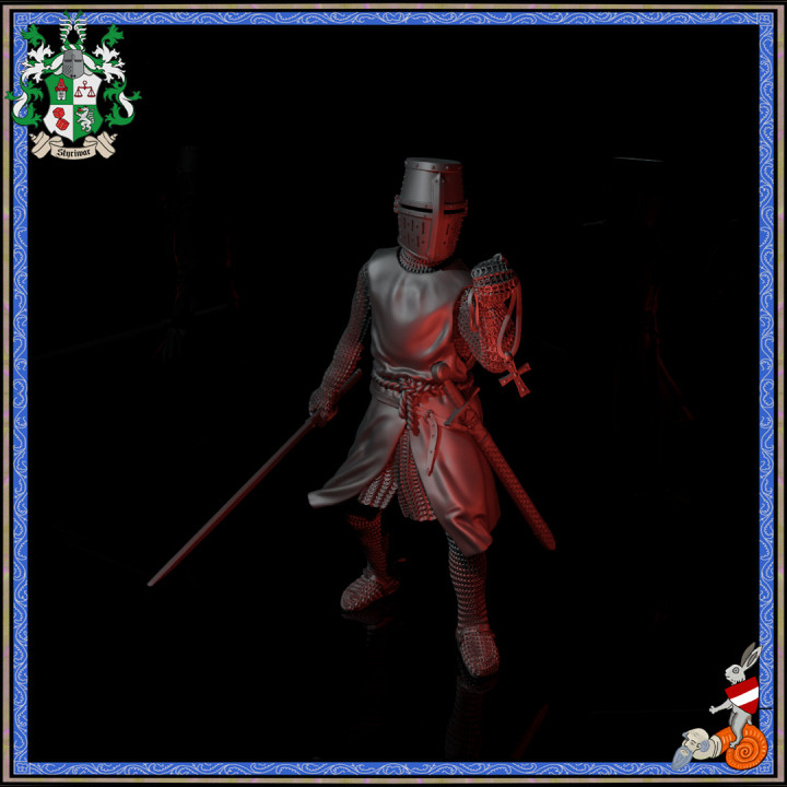 3D Printable Early 13th Century Knight by Styriwar