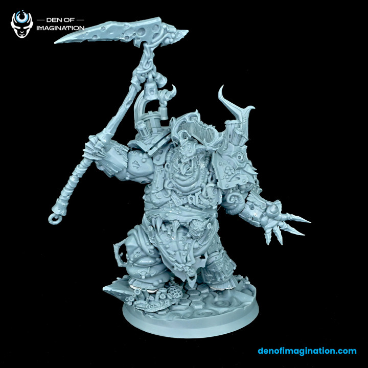 Impression 3D de Chaos - Plague Father with 60mm bases set - Void ...
