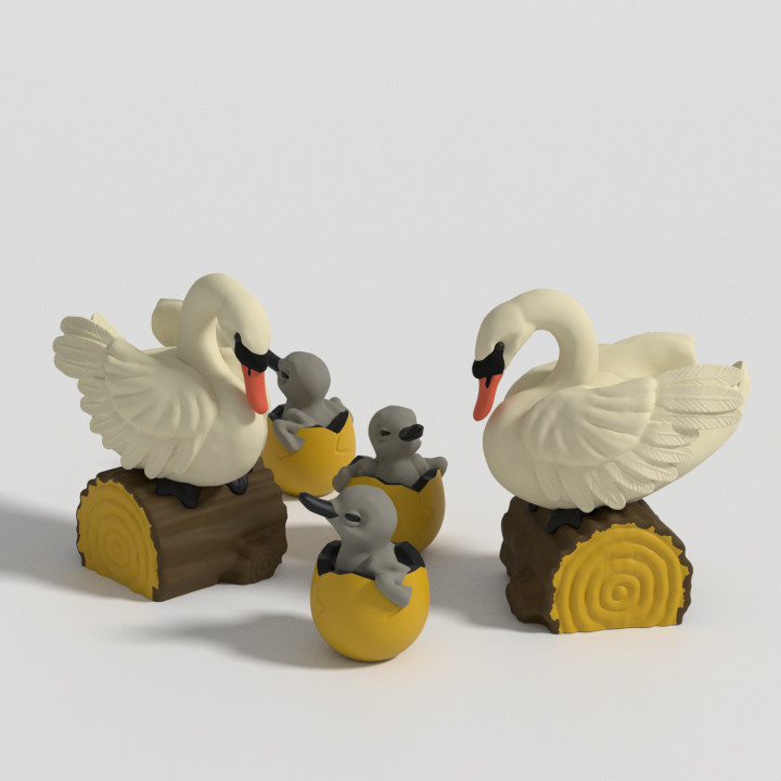 3D Printable Wingspan Upgraded Player Tokens Eagle Swan Peacock by Andy ...