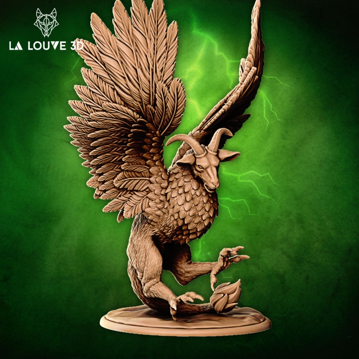 3D Printable Peryton by La Louve 3D