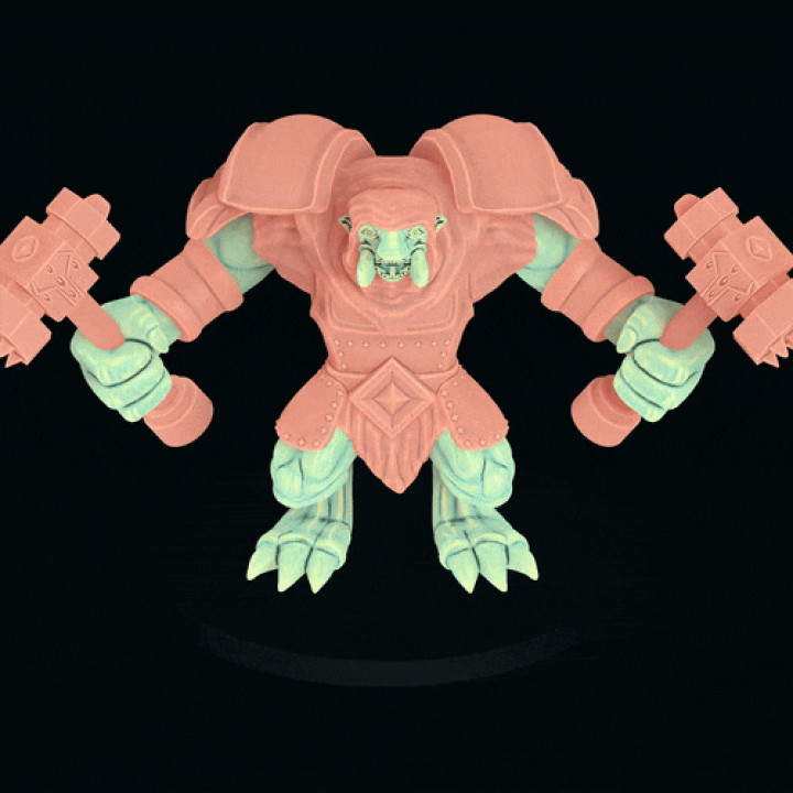 3D Printable TROLL PALADIN by WildCraft Foundry