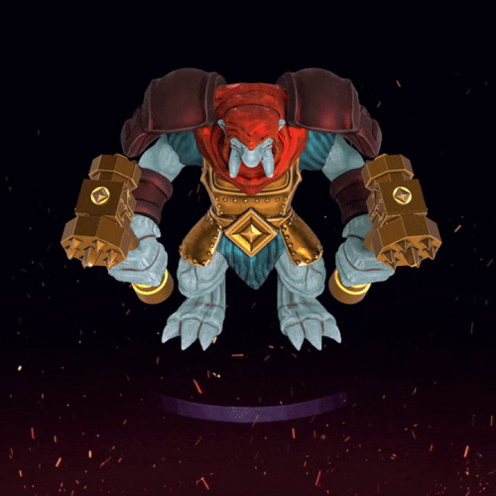 3D Printable TROLL PALADIN by WildCraft Foundry