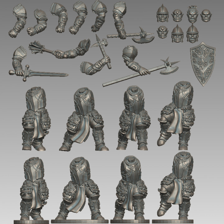 3D Printable Orc Heroes by Wargames Atlantic
