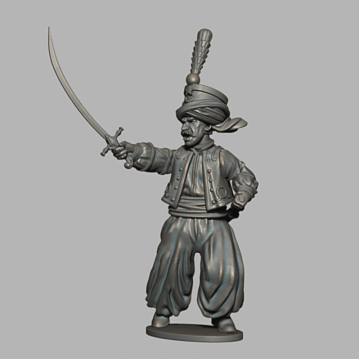 3D Printable Napoleonic Mameluke Infantry by Wargames Atlantic