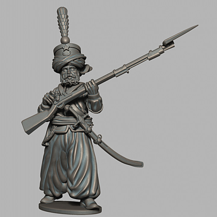 3D Printable Napoleonic Mameluke Infantry by Wargames Atlantic