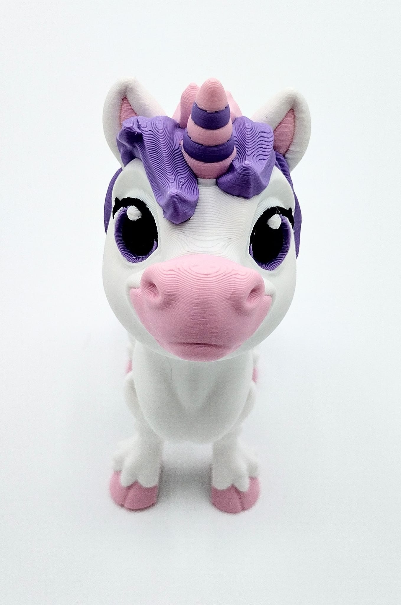 3D Printable PRINT IN PLACE CUTE FLEXI PONY UNICORN by TriDimensionPrints