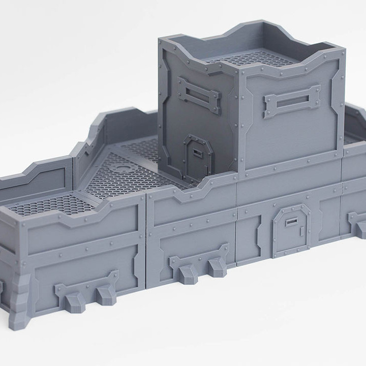 3D Printable Vallum Pattern Bastion - Modular Wargaming Terrain for ...