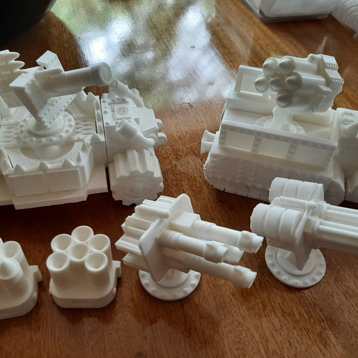 3D Printable Retro Space Ork Extra Gunz by MortimerGraves