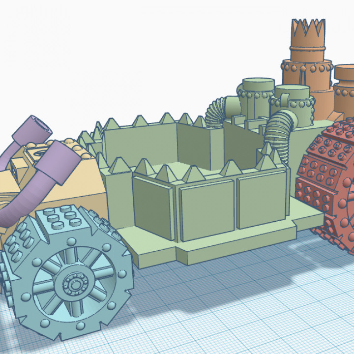 3D Printable Retro Space Ork Battlewagon by MortimerGraves