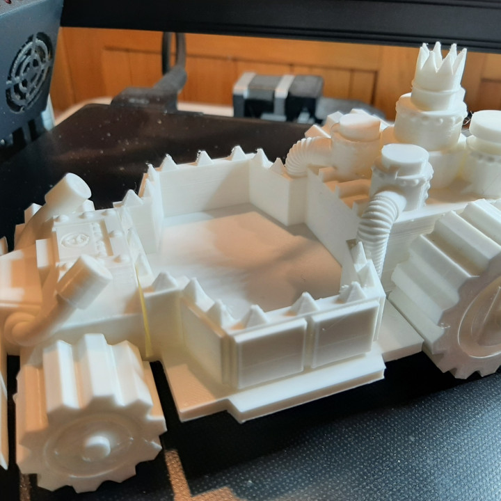 3D Printable Retro Space Ork Battlewagon by MortimerGraves