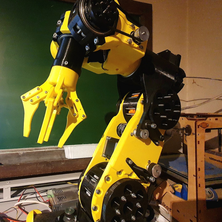 3D Printable CYBOT - GRIPPER FOR CYCLOIDAL DISK ROBOT ARM by Sam