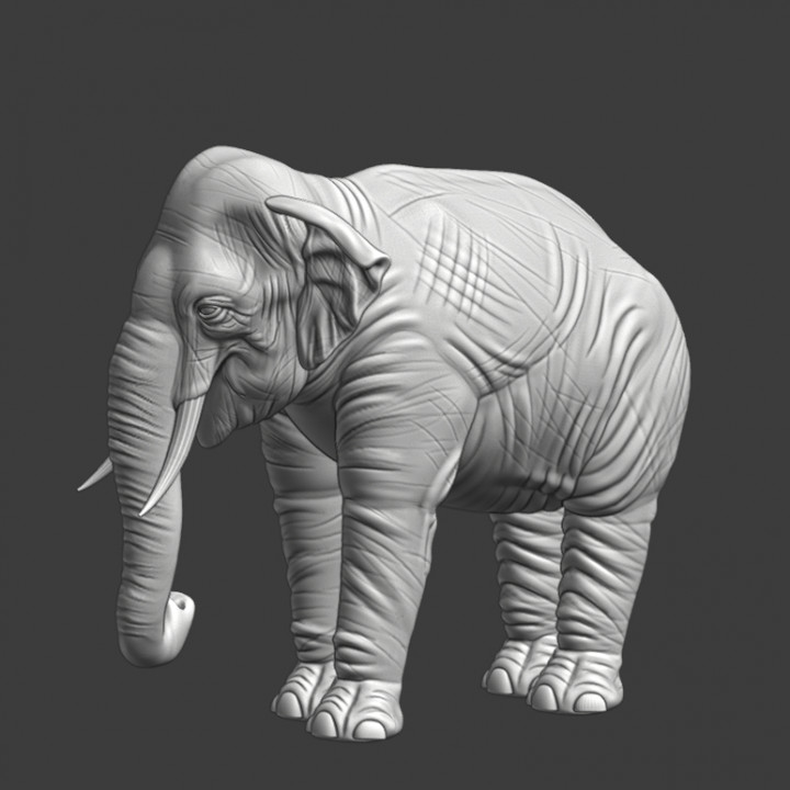 3D Printable Elephant - Printable 3D model by Northern Crusades Miniatures