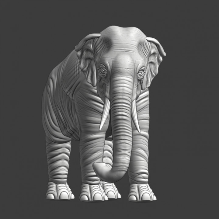 3D Printable Elephant - Printable 3D model by Northern Crusades Miniatures