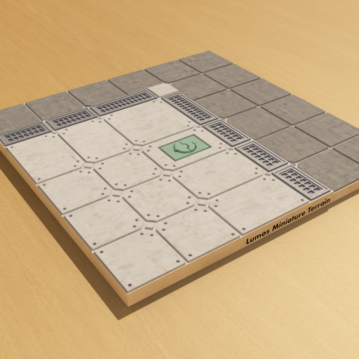3D Printable Concretium fields - basic tiles by LumosMiniatureTerrain